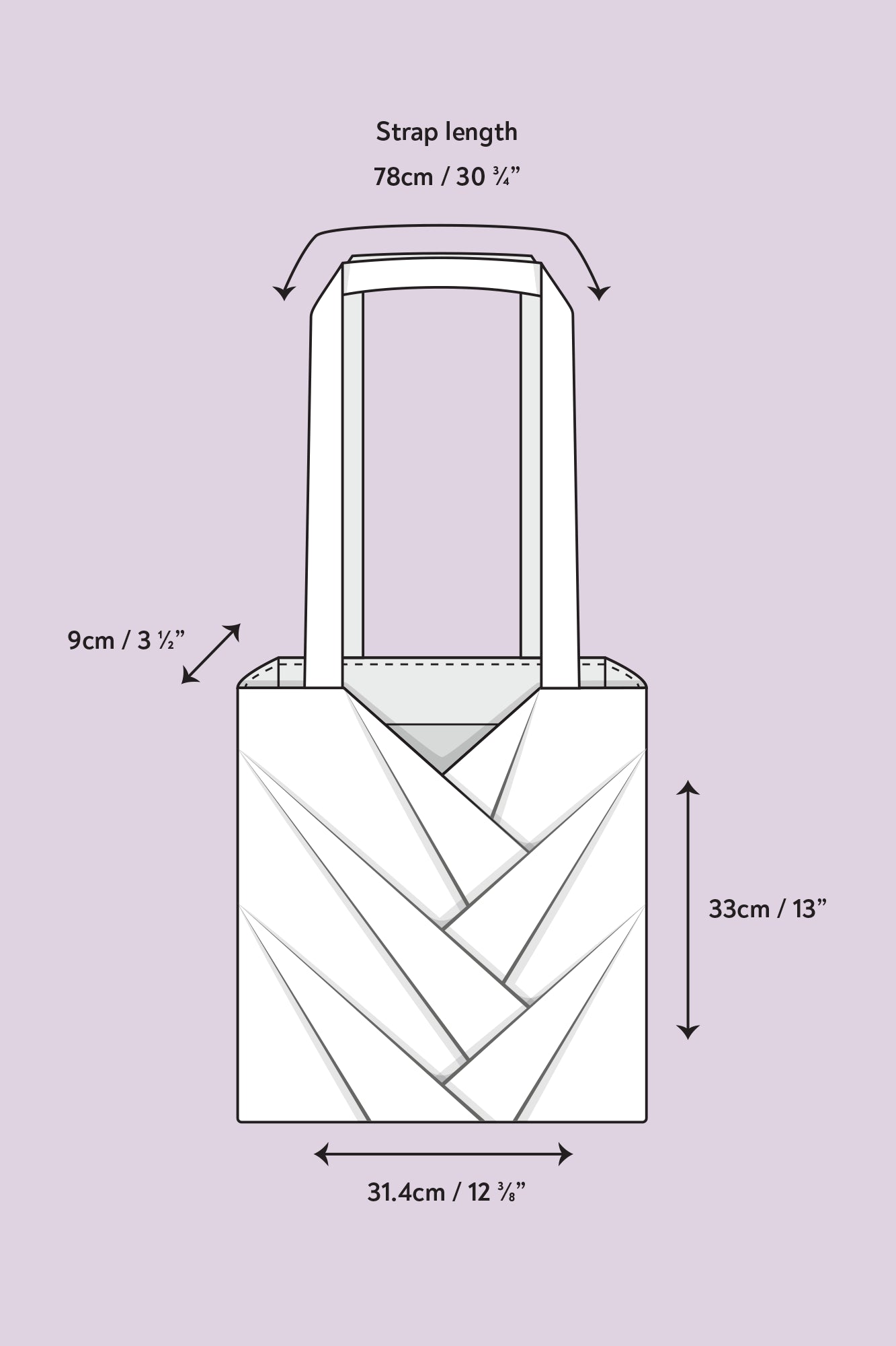 Xenta - Tote bag (PDF pattern) - Forget-me-not Patterns